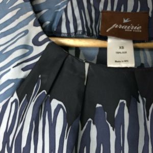 Prairie New York | Dresses | Prairie Ny Silk Pleated Neckline Dress ...